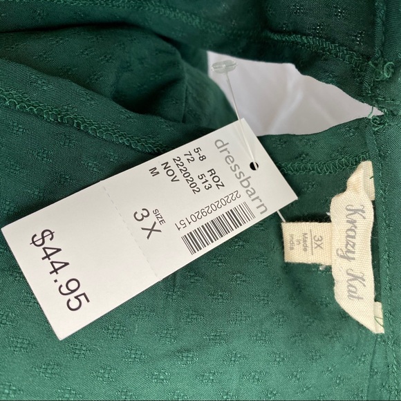 krazy kat | Tops | Nwt Krazy Kat Emerald Green Tie Waist Blouse | Poshmark